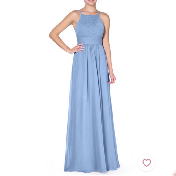 Azazie | Dresses | Steel Blue Azazie Bridesmaid Dress | Poshmark